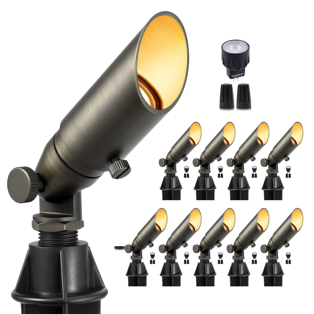 Low Voltage Brass Landscape Spotlight | Uplight - Gardenreet ...