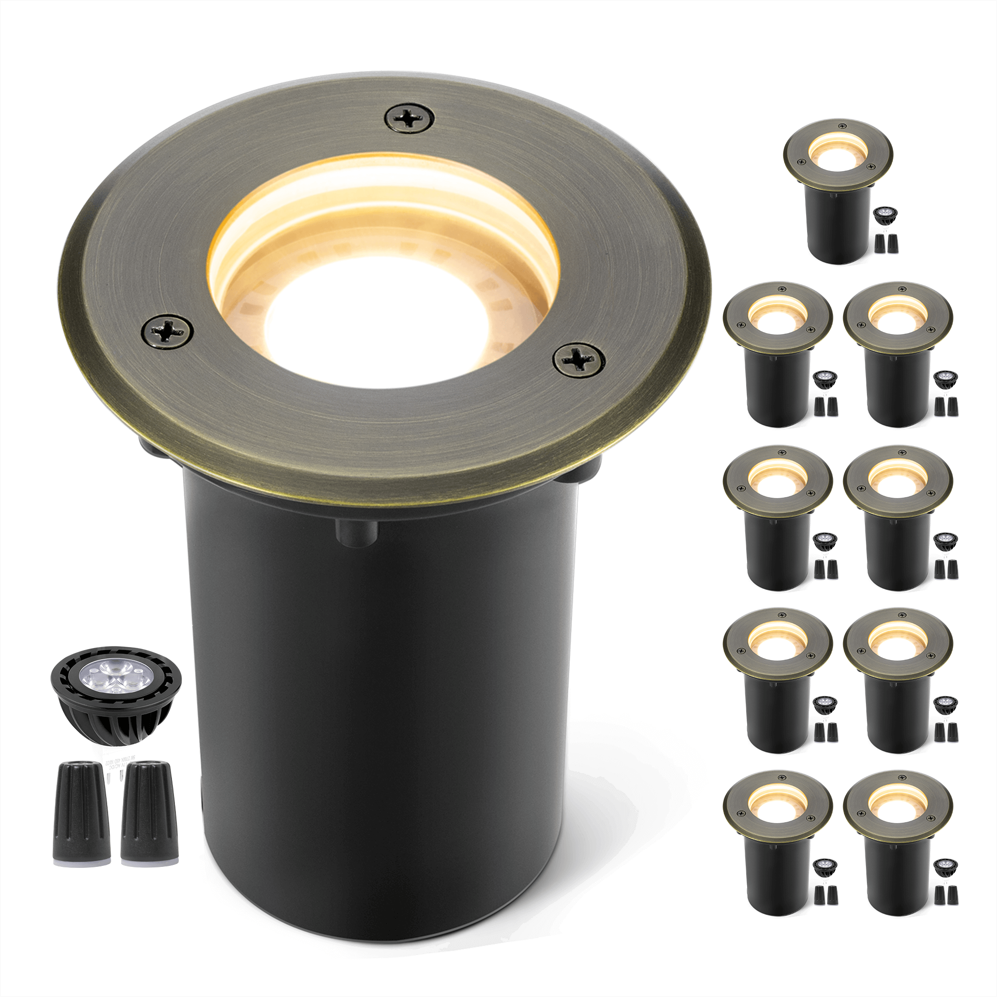 Brass Outdoor Landscape In Ground Well Lights – Gardenreet Lighting