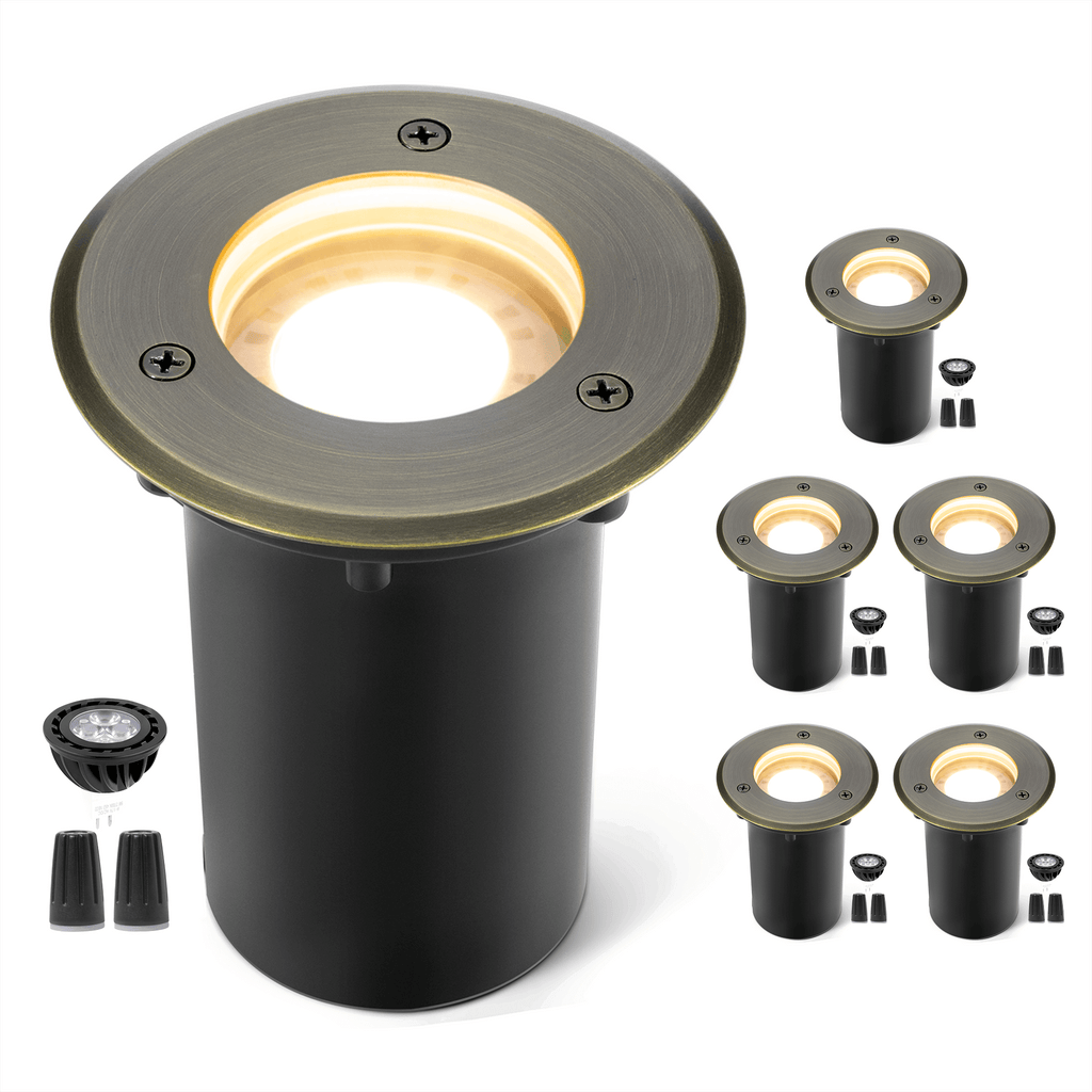 Brass Outdoor Landscape In Ground Well Lights – Gardenreet Lighting